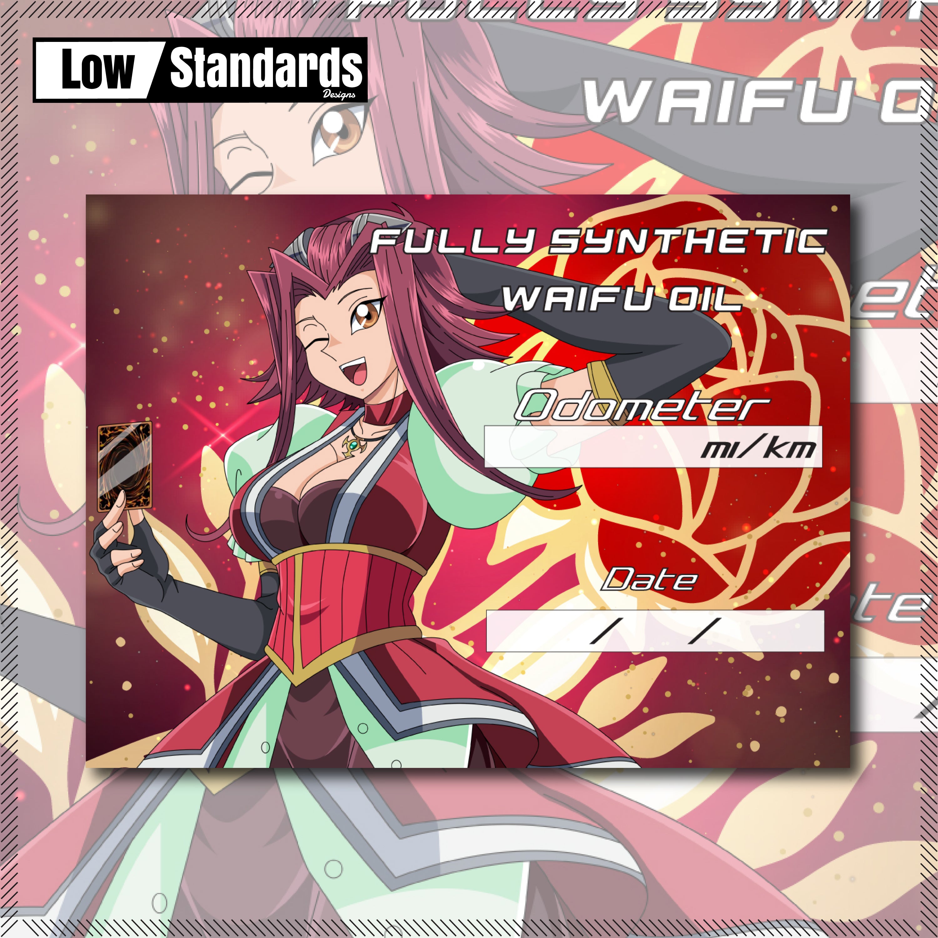 Akiza the Black Rose Oil Change Sticker – Low Standards Designs