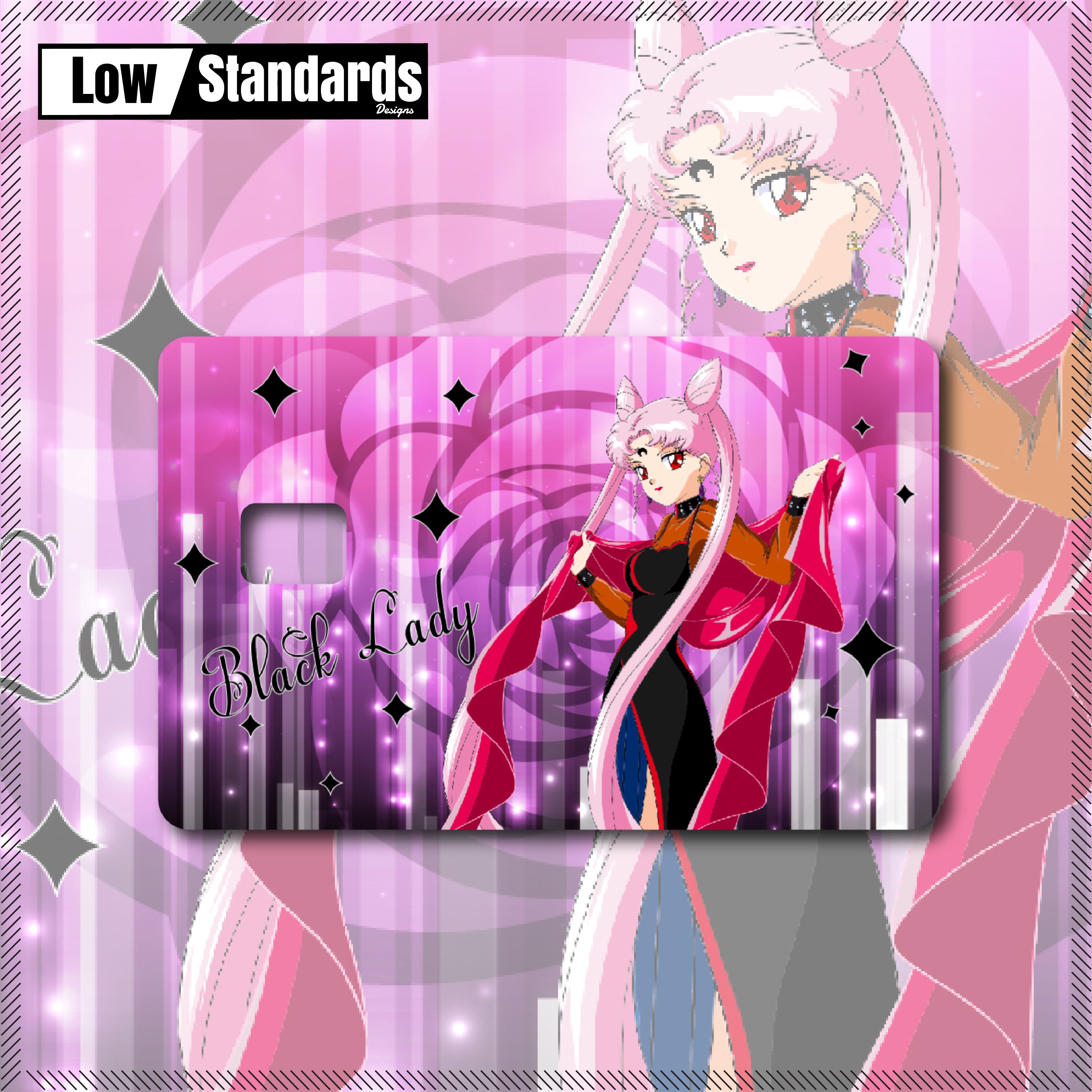 Black Lady Credit Card Skin – Low Standards Designs