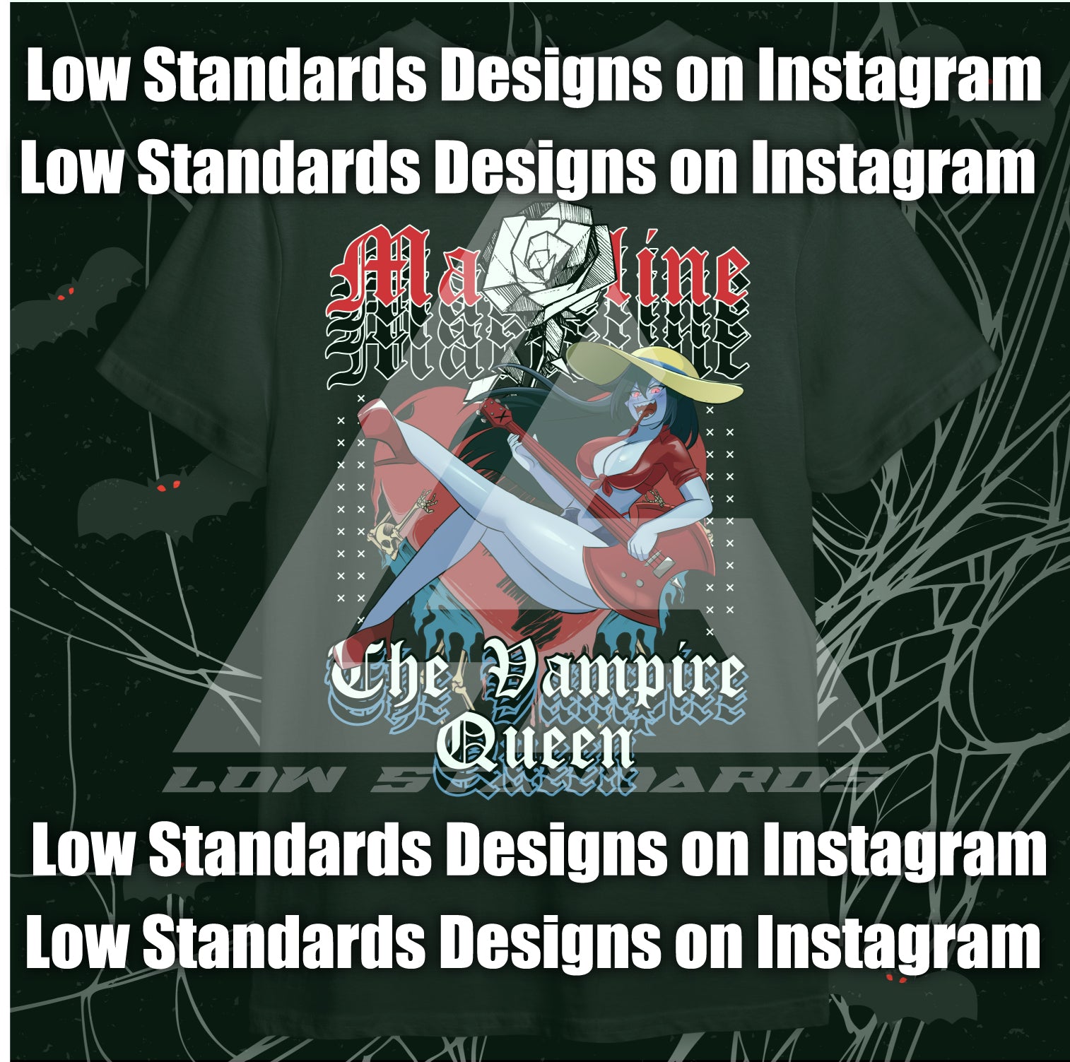 Marceline the Vampire Queen Shirt & Hoodie – Low Standards Designs