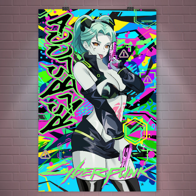 Cyberpunk Rebecca V2 Poster / Wall Banner – Low Standards Designs